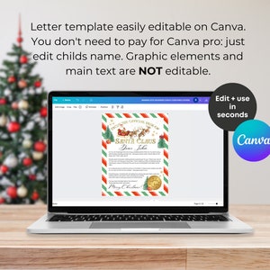 Instant Download Editable Santa Letter, Official Letter From Santa ...