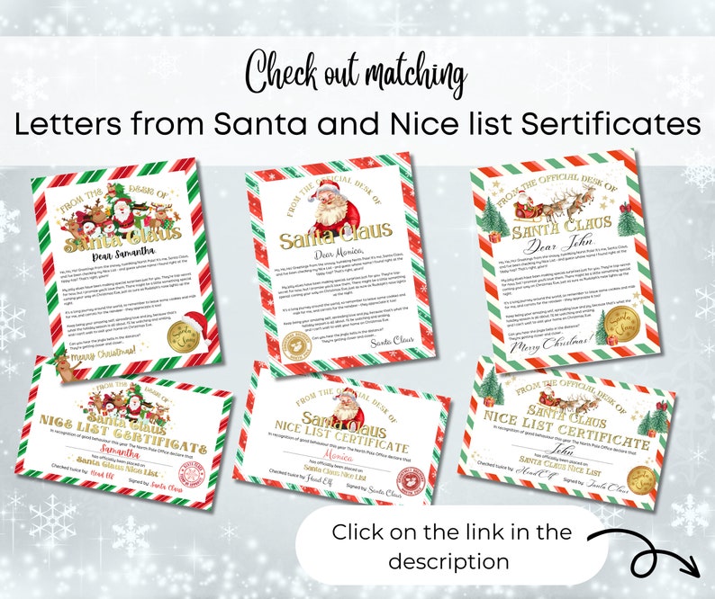 Instant Download Editable Nice List Certificate, Official Letter From ...