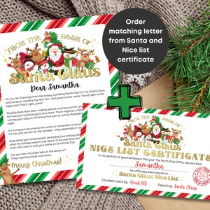 Instant Download Editable Santa Letter, Official Letter From Santa ...