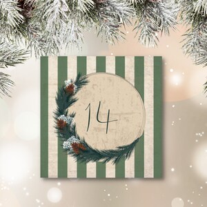 Advent Calendar, Christmas Numbers, December Daily, Countdown, Advent ...