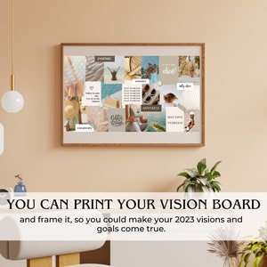 2023 Vision Board, 2023 Goals Board, Dream Board Template, Manifesting ...