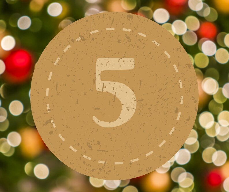 Advent Calendar, Christmas Numbers, December Daily, Countdown, Advent ...