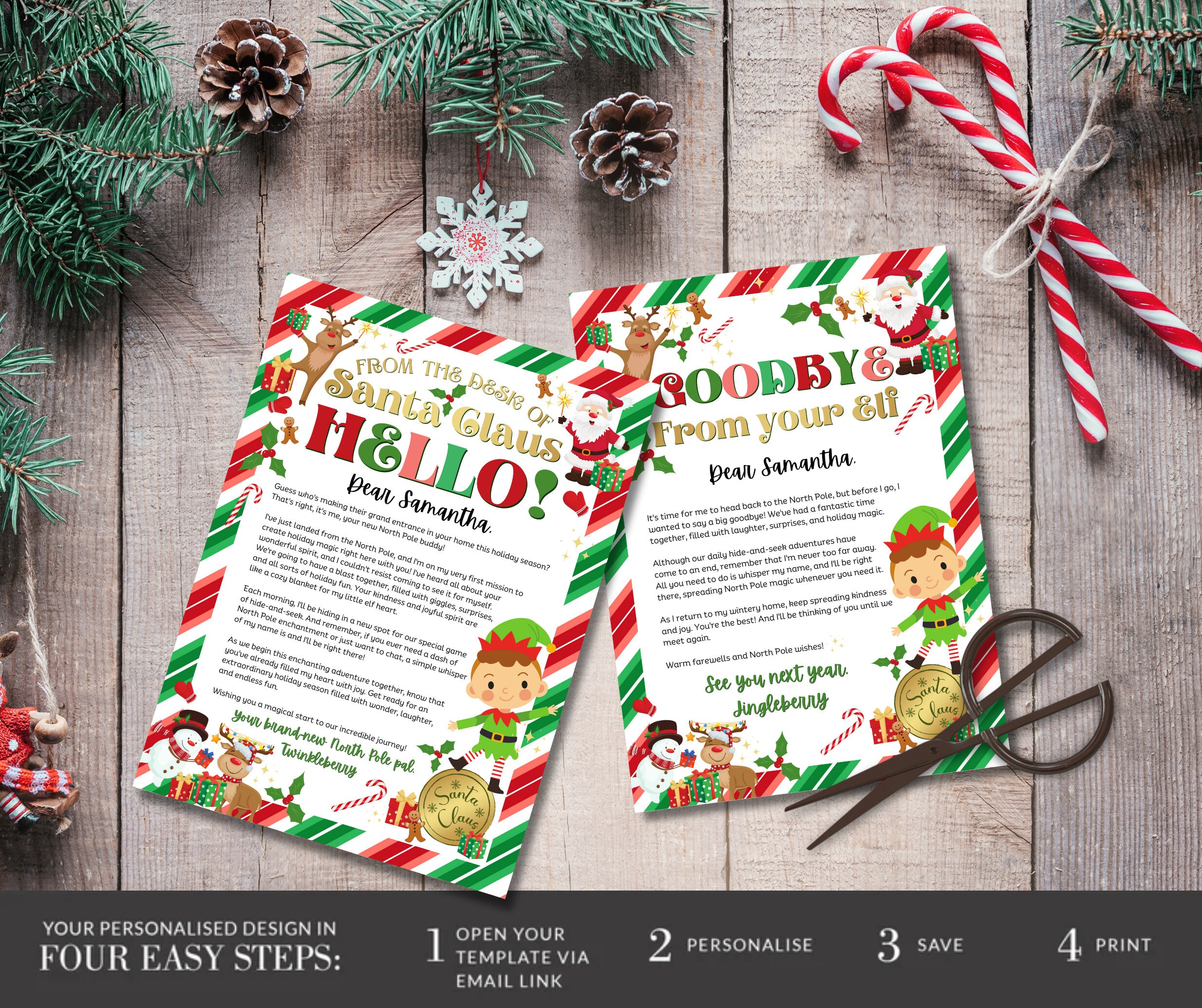 Editable First Time Elf Arrival Letter, Downloadable Elf Letter, Elf ...