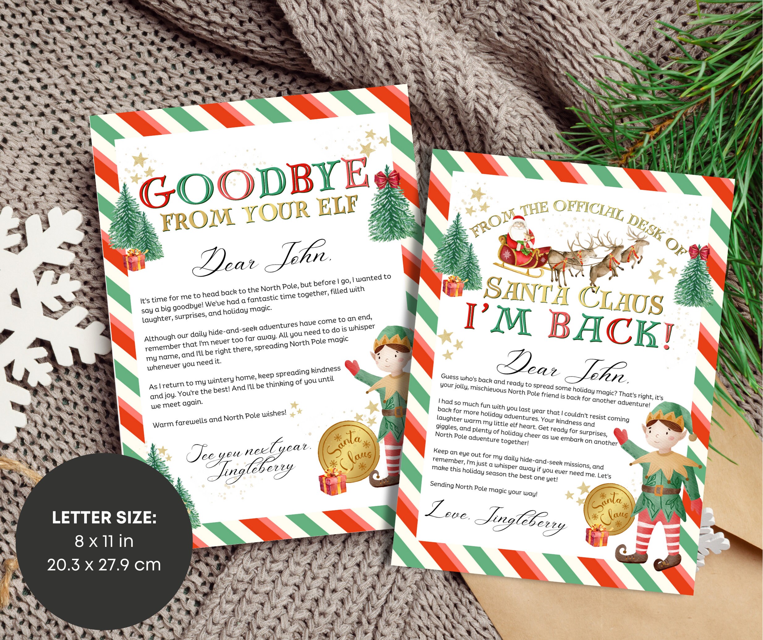 Editable Elf Arrival Letter, Downloadable Elf Letter, Elf Arrival and ...