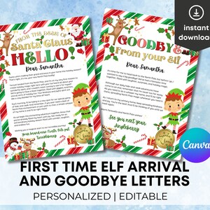 Editable First Time Elf Arrival Letter, Downloadable Elf Letter, Elf ...