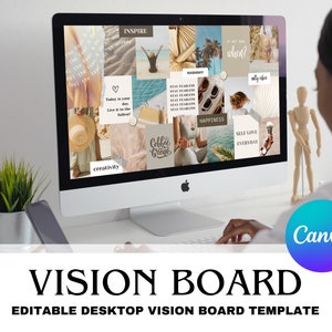 2023 Vision Board, 2023 Goals Board, Dream Board Template, Manifesting ...