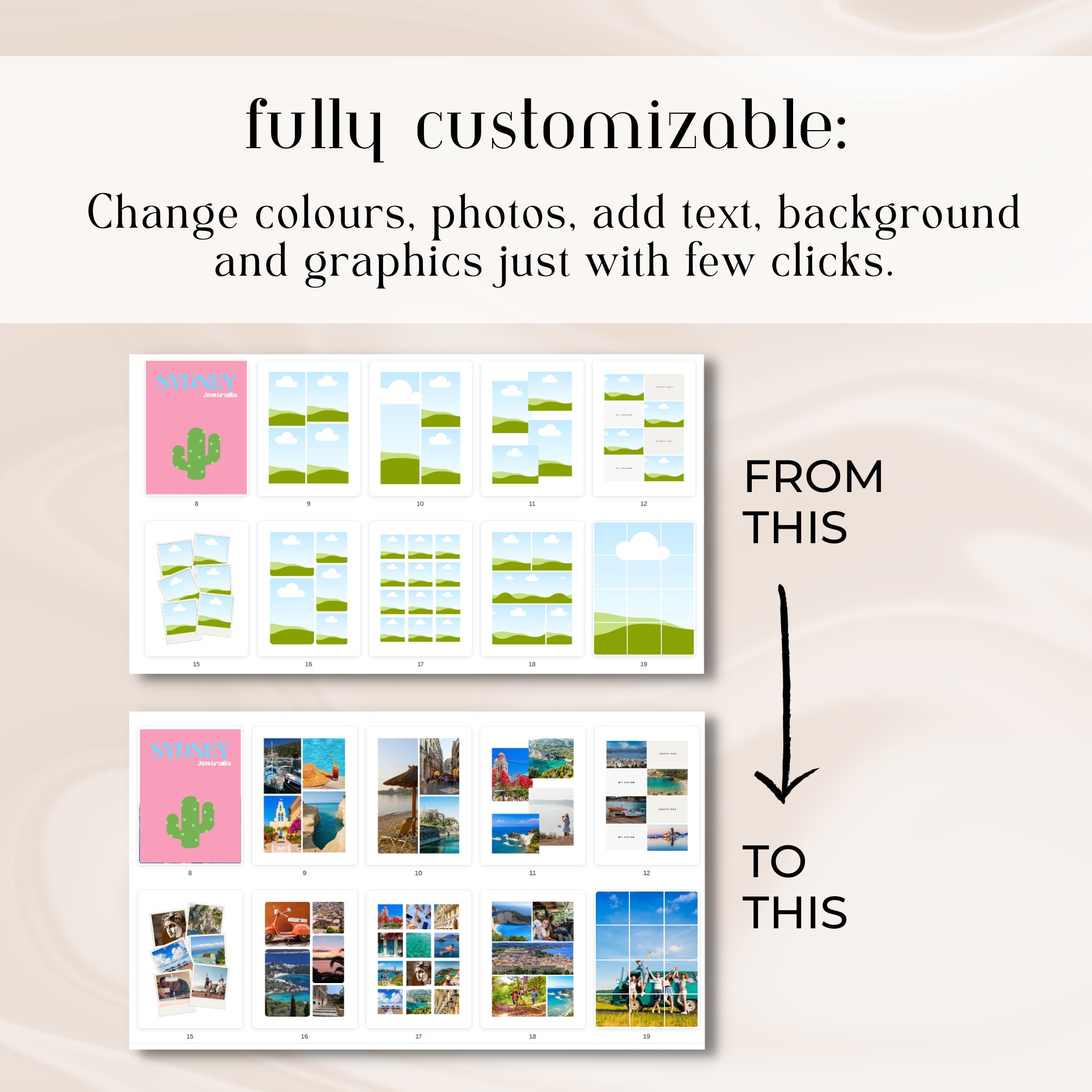 Canva Photobook Templates Pastel Cover Decorative Custom - Etsy