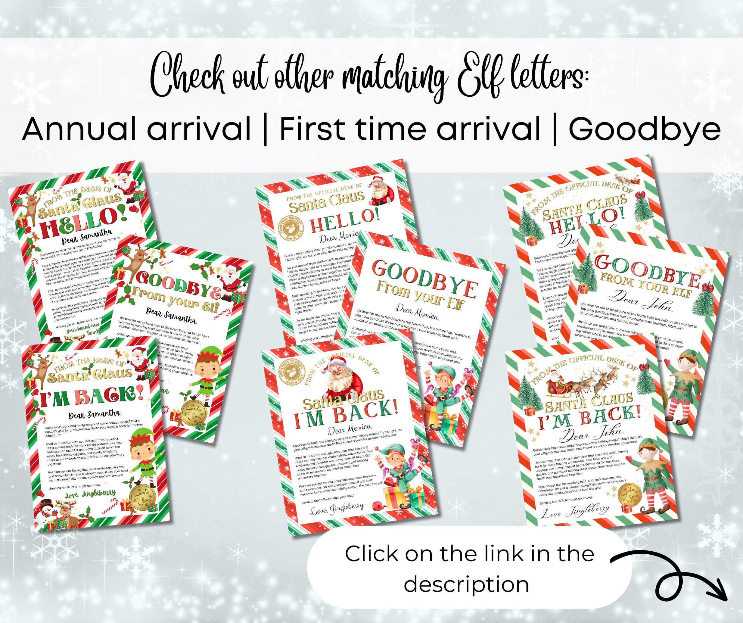 Editable Elf Arrival Letter, Downloadable Elf Letter, Elf Arrival and ...