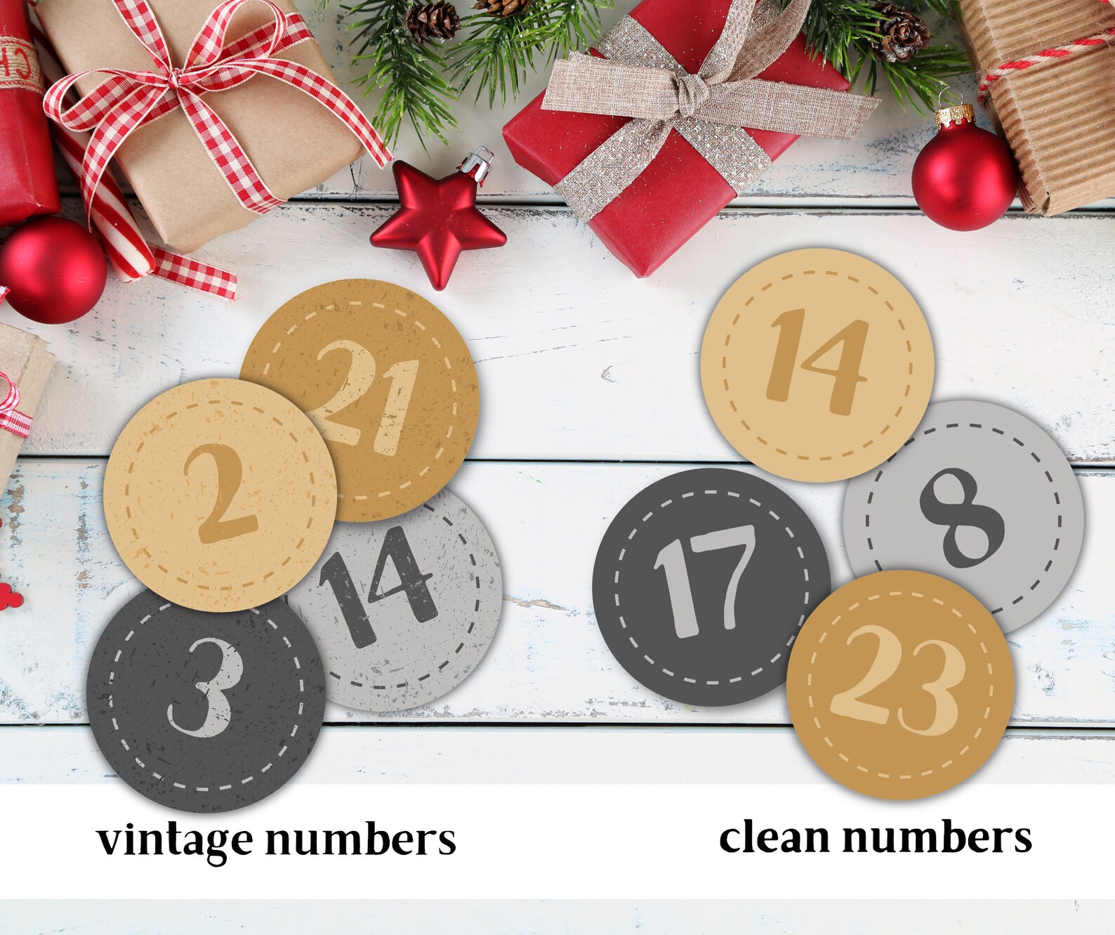Advent Calendar, Christmas Numbers, December Daily, Countdown, Advent ...