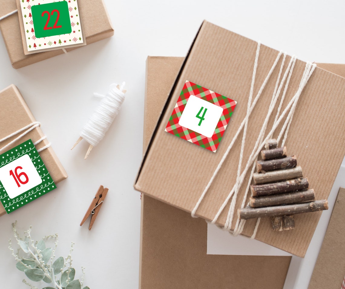 Advent Calendar Printable, Junk Journal, Advent, Christmas Numbers ...