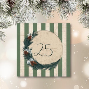 Advent Calendar, Christmas Numbers, December Daily, Countdown, Advent ...