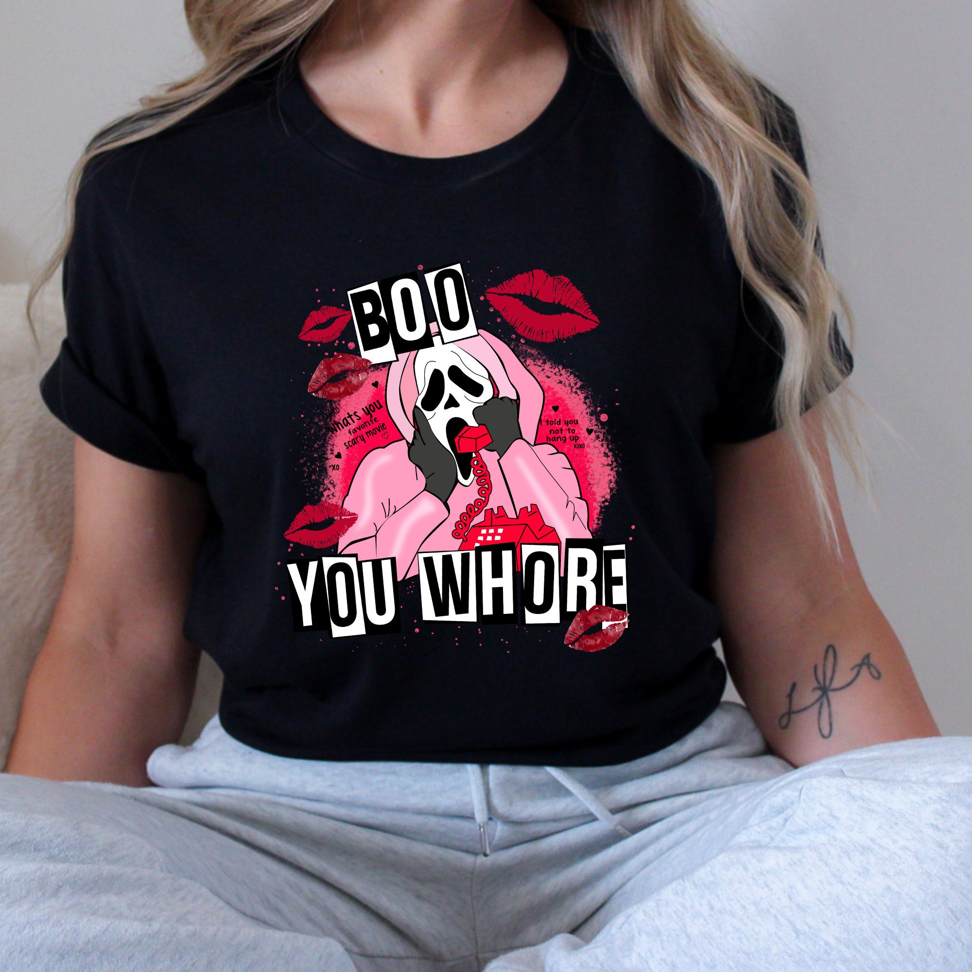 Mean Girls "Boo You Whore" Sweatshirt: Valentine's Horror Movie Design ...