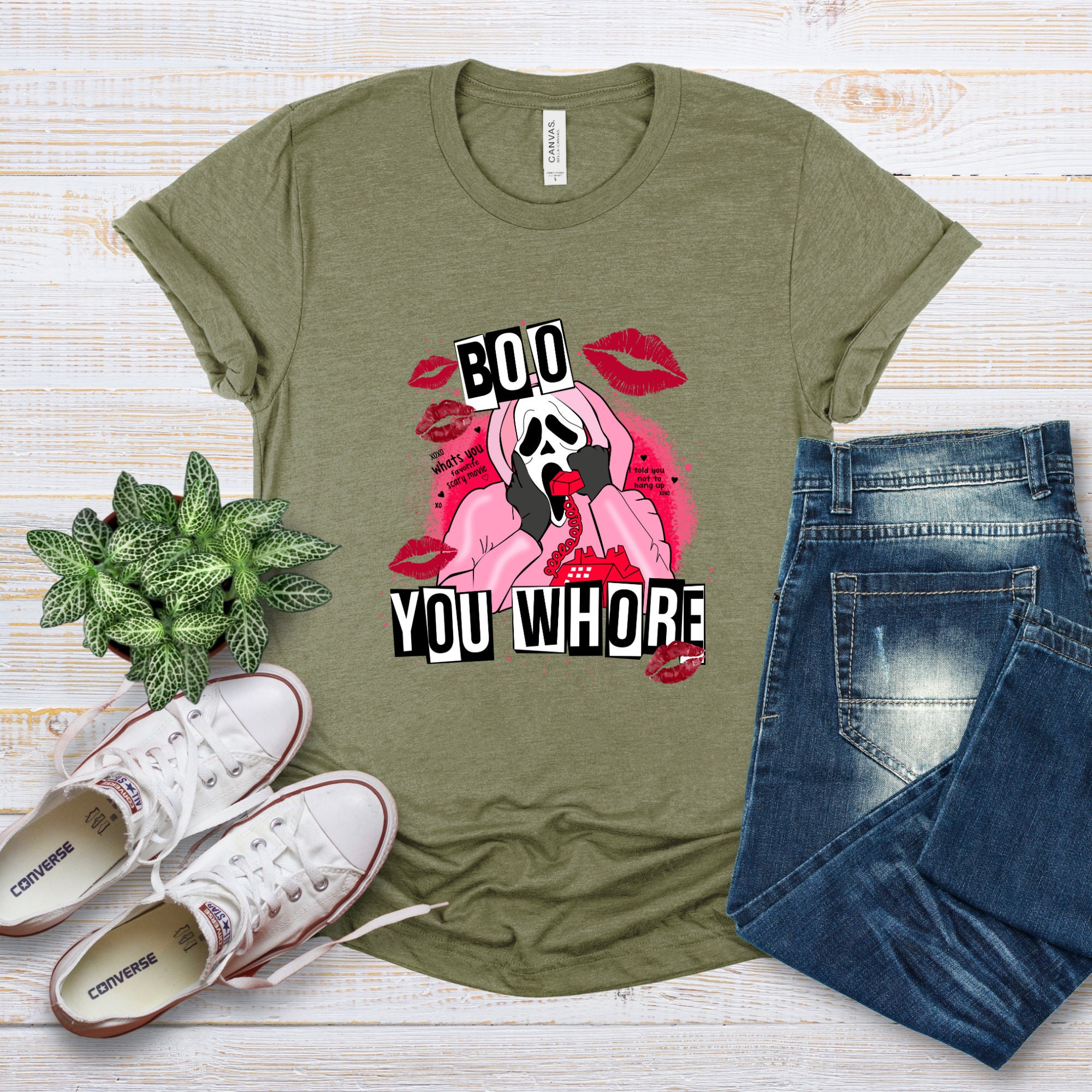 Mean Girls "Boo You Whore" Sweatshirt: Valentine's Horror Movie Design ...