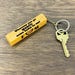 Personalized Wood Bar Key Chain, Engraved Wooden Keychain for Dad, Wood ...