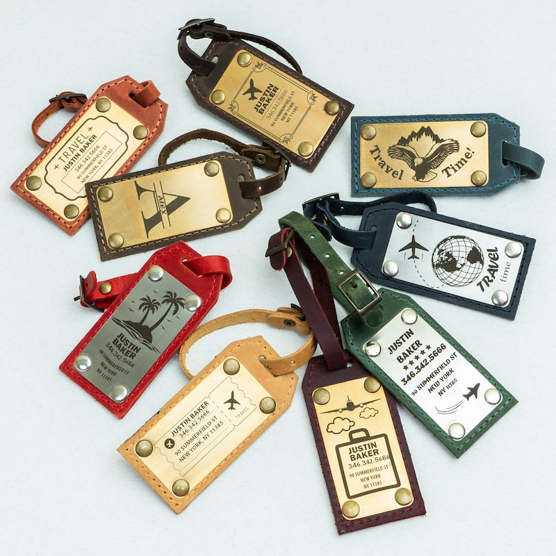 Luxury Luggage Bag Tags - Etsy