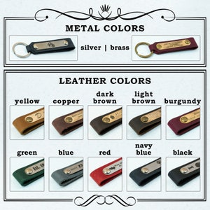 Personalized Leather Key Ring, Friendship Keychain, Leather Tags ...