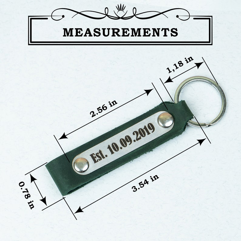 Personalized Leather Key Ring, Friendship Keychain, Leather Tags ...