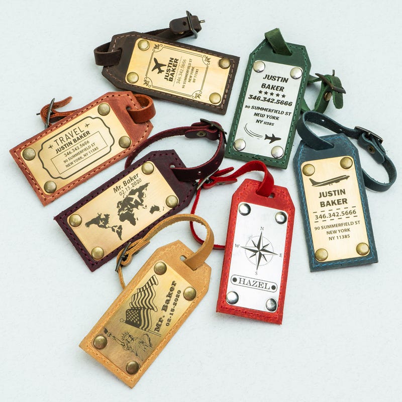 Travel Tags - Etsy