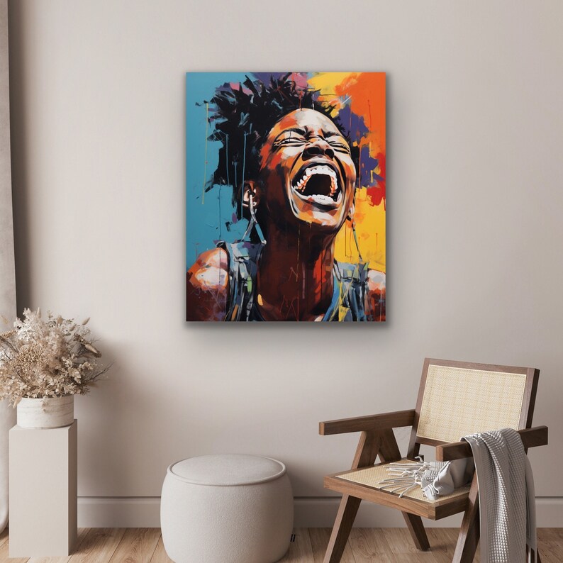 LMBO Canvas Print African Wall Art, Ethnic Woman Art, Caribbean Canvas ...