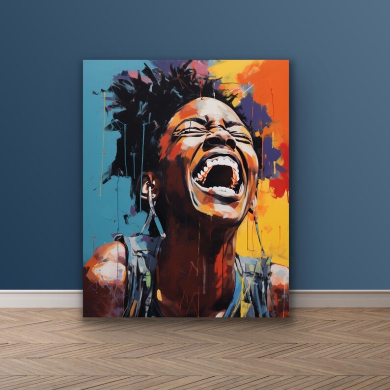 LMBO Canvas Print African Wall Art, Ethnic Woman Art, Caribbean Canvas ...