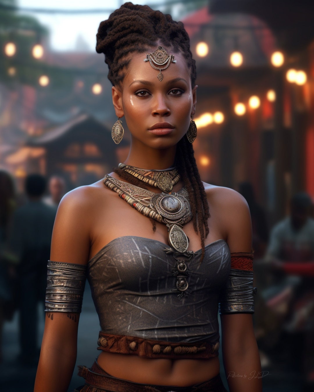 Black African Tribal Warrior Princess | Digital Download - 5 Pack - Etsy