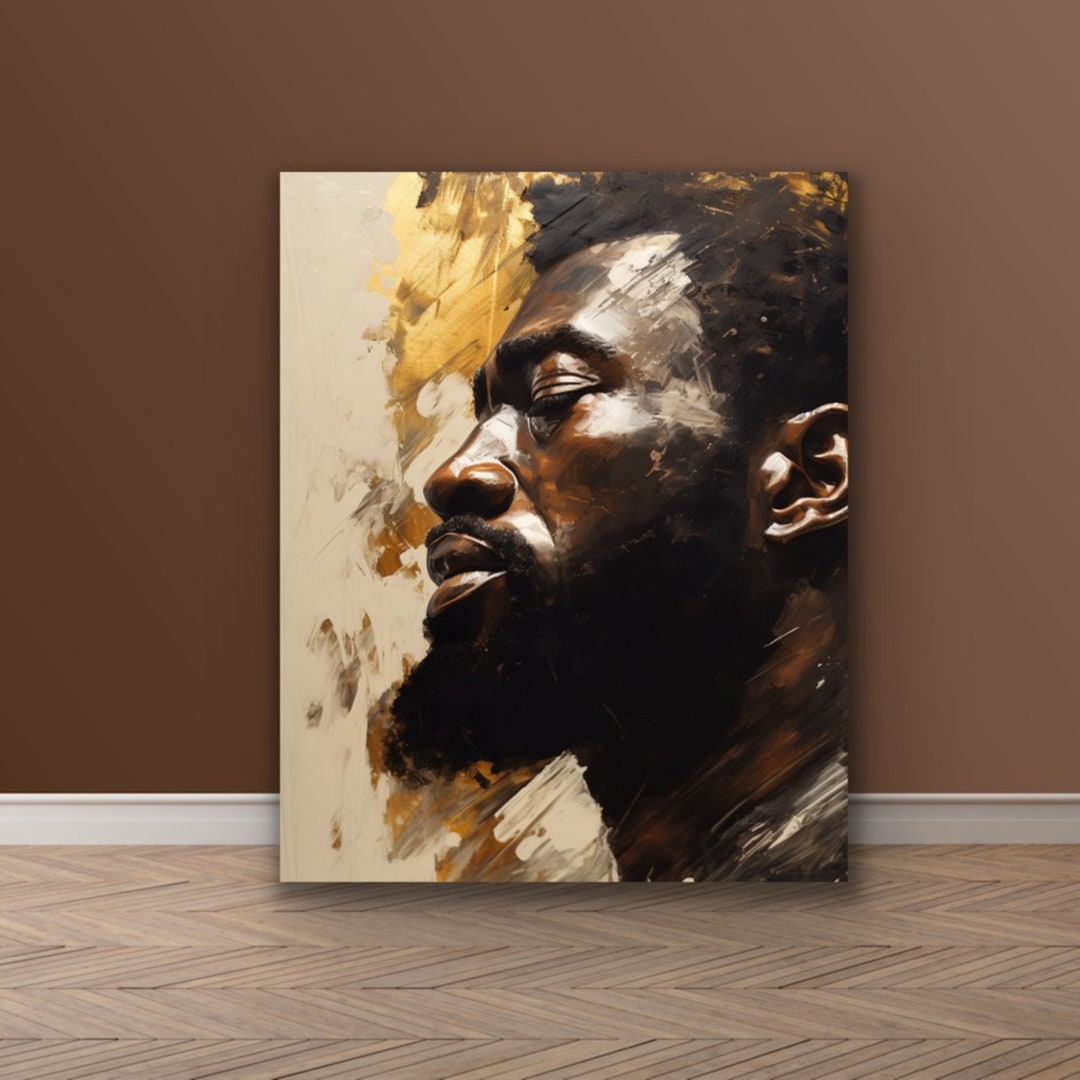 Black Man Joy Canvas Print Wall Art | African American Home Decor - Etsy