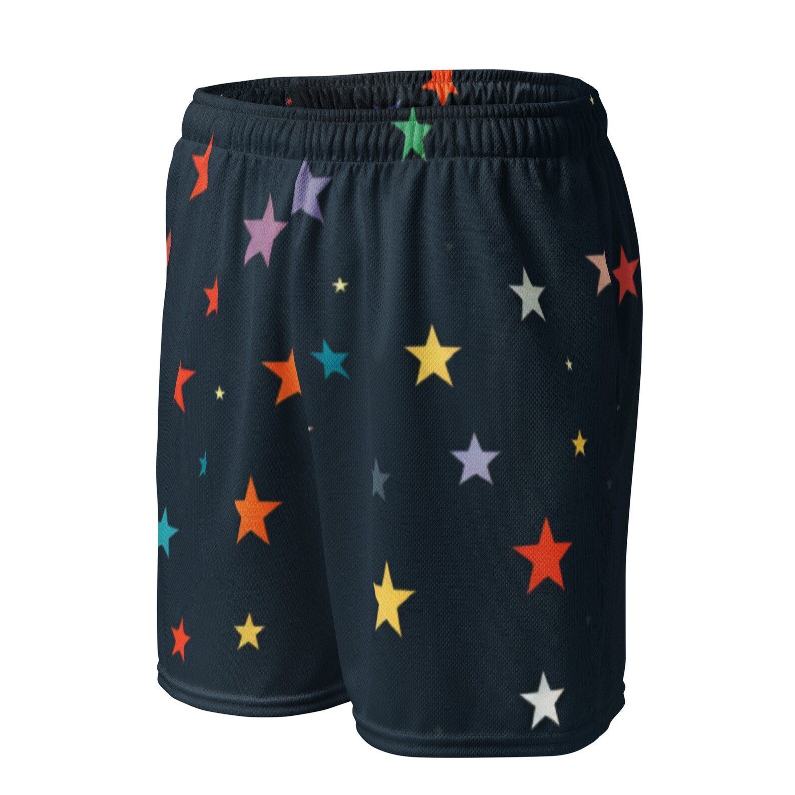 Stars Blue Unisex Mesh Shorts | Magical Stars Shorts for Men Women ...