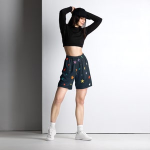 Stars Blue Unisex Mesh Shorts | Magical Stars Shorts for Men Women ...