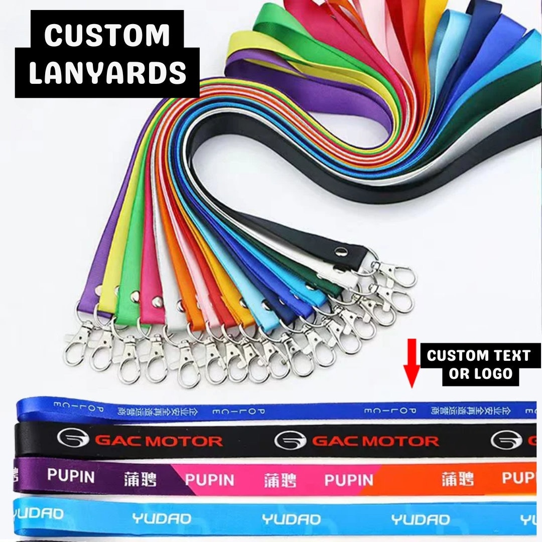 Custom Lanyard Bulk for Business Company Office Events Marathon ...