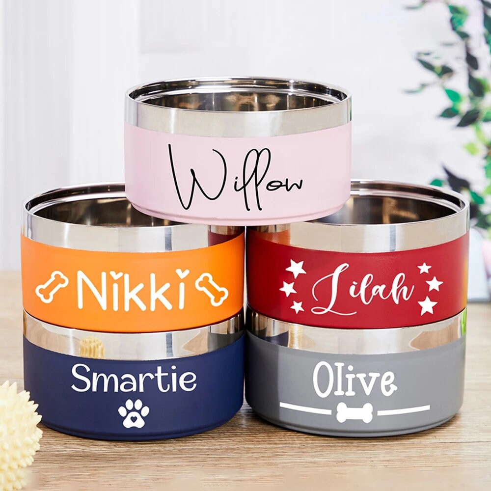 Customised dog bowls store