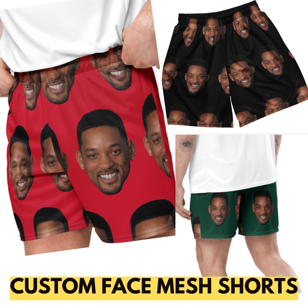 Custom Face Picture Shorts Design Personalized Shorts Custom Name Logo ...