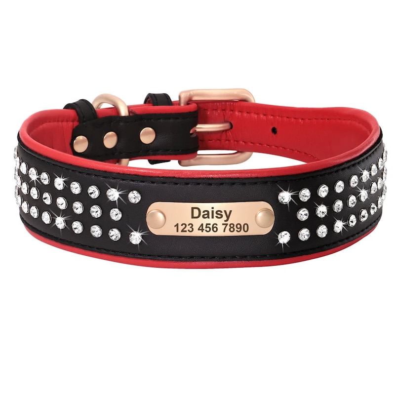 Rhinestone Dog Collar - Etsy