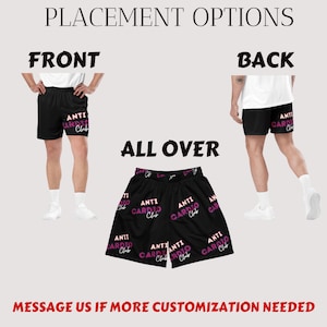 Custom Shorts Design Personalized Shorts Custom Name Logo Pattern ...
