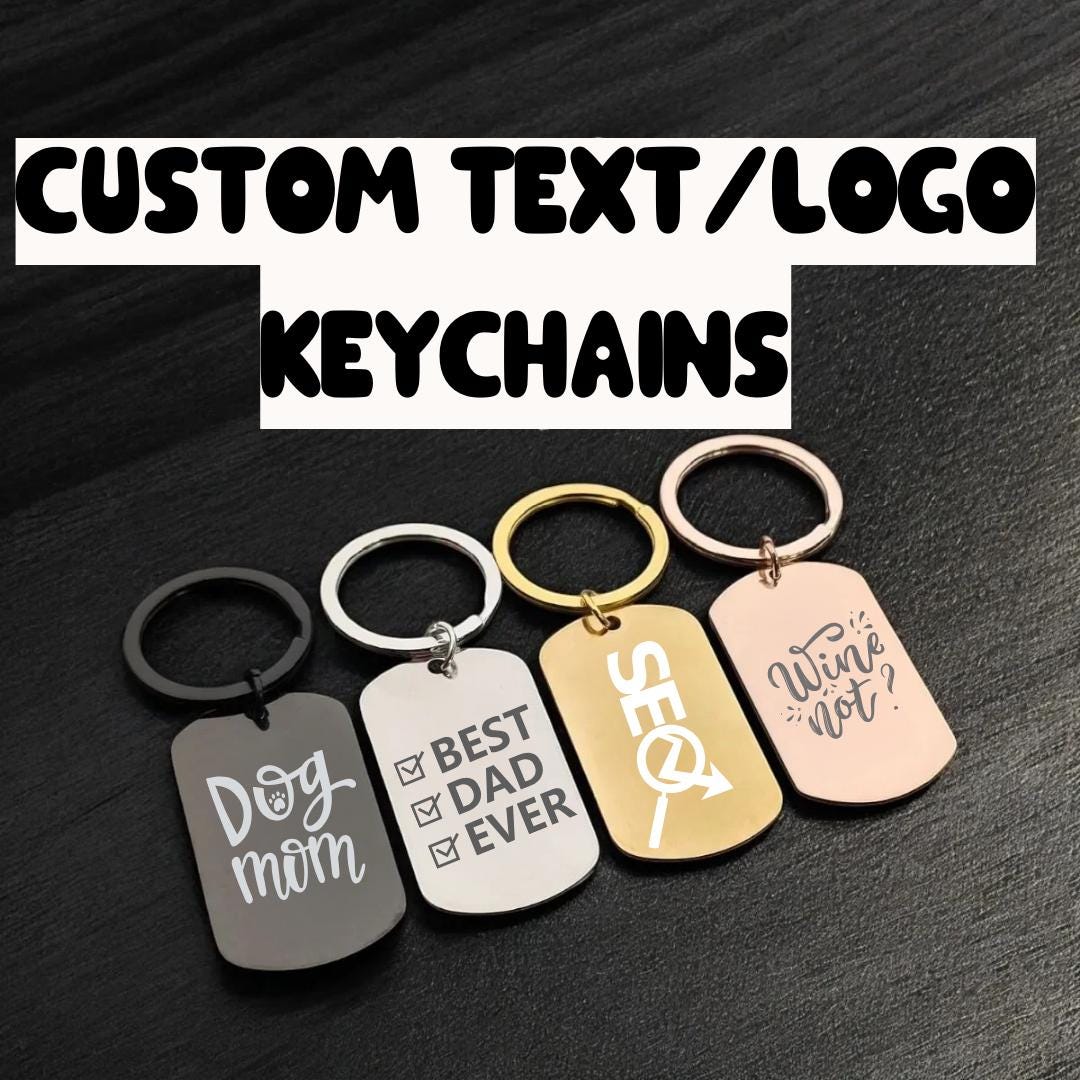Custom Logo Keychains | Custom Photo Keychains | Laser Engraved ...
