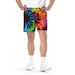 Rainbow Blend Unisex Mesh Shorts| Bold and Bright Tie Dye Shorts for ...