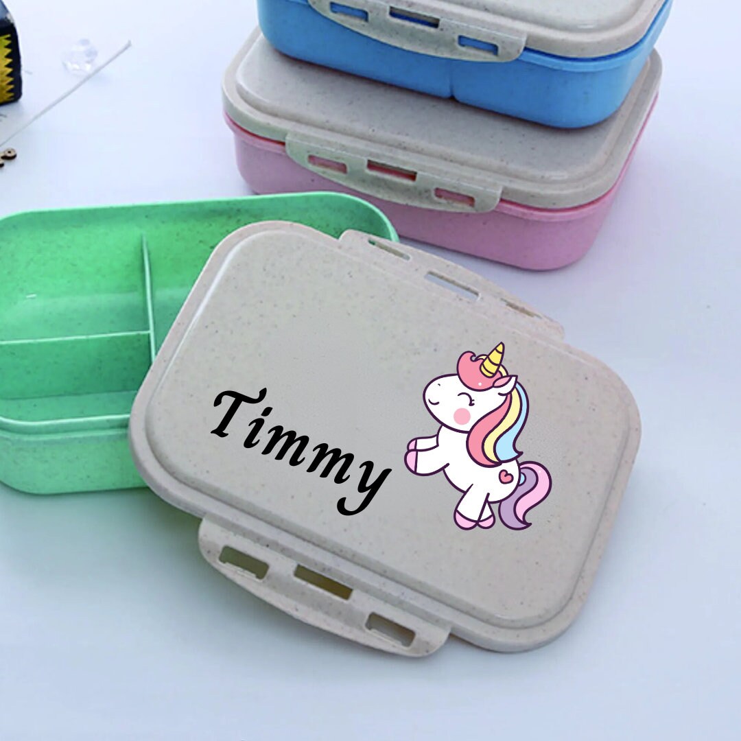 Personalized Lunch Box Children Custom Name Lunch Box for Kids Bento ...