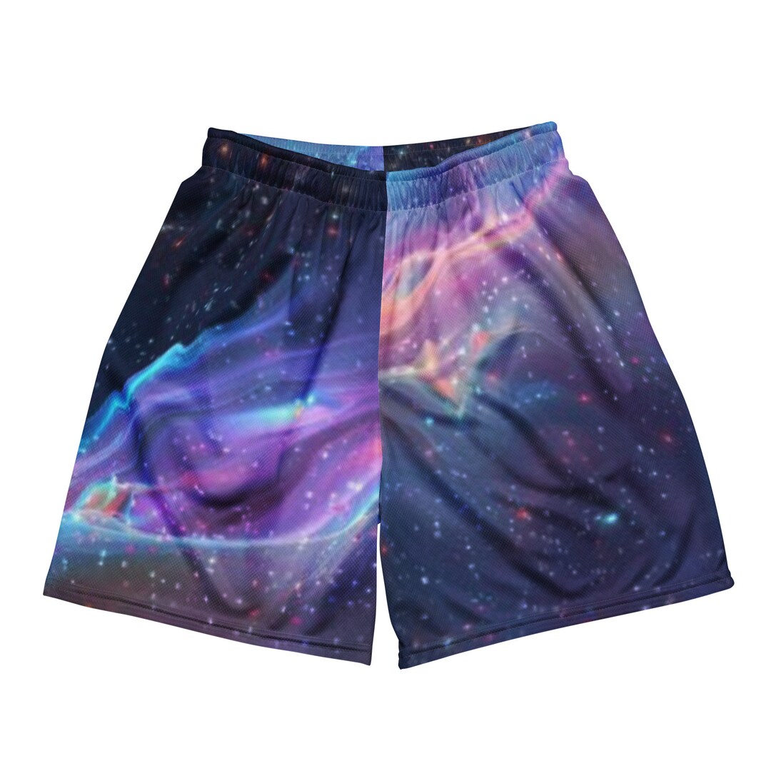 Outer Space Unisex Mesh Shorts | All Over Print Tie Dye Shorts for Men ...