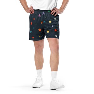Stars Blue Unisex Mesh Shorts | Magical Stars Shorts for Men Women ...