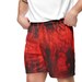 Retro Flame Red Unisex Mesh Shorts Bold and Bright Tie Dye Shorts for ...