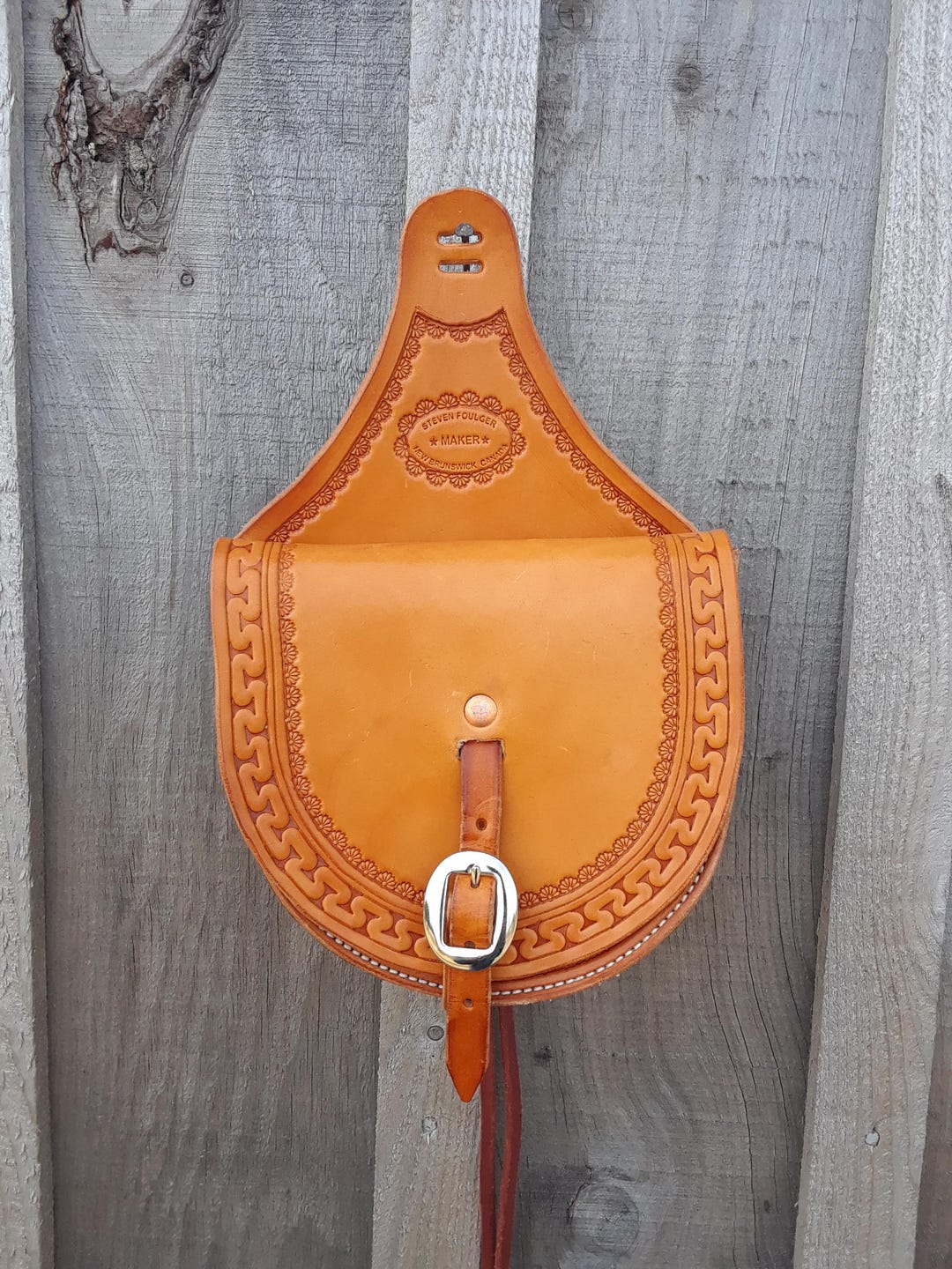 Saddle Pocket for Western Saddle Hand Tooled - Etsy