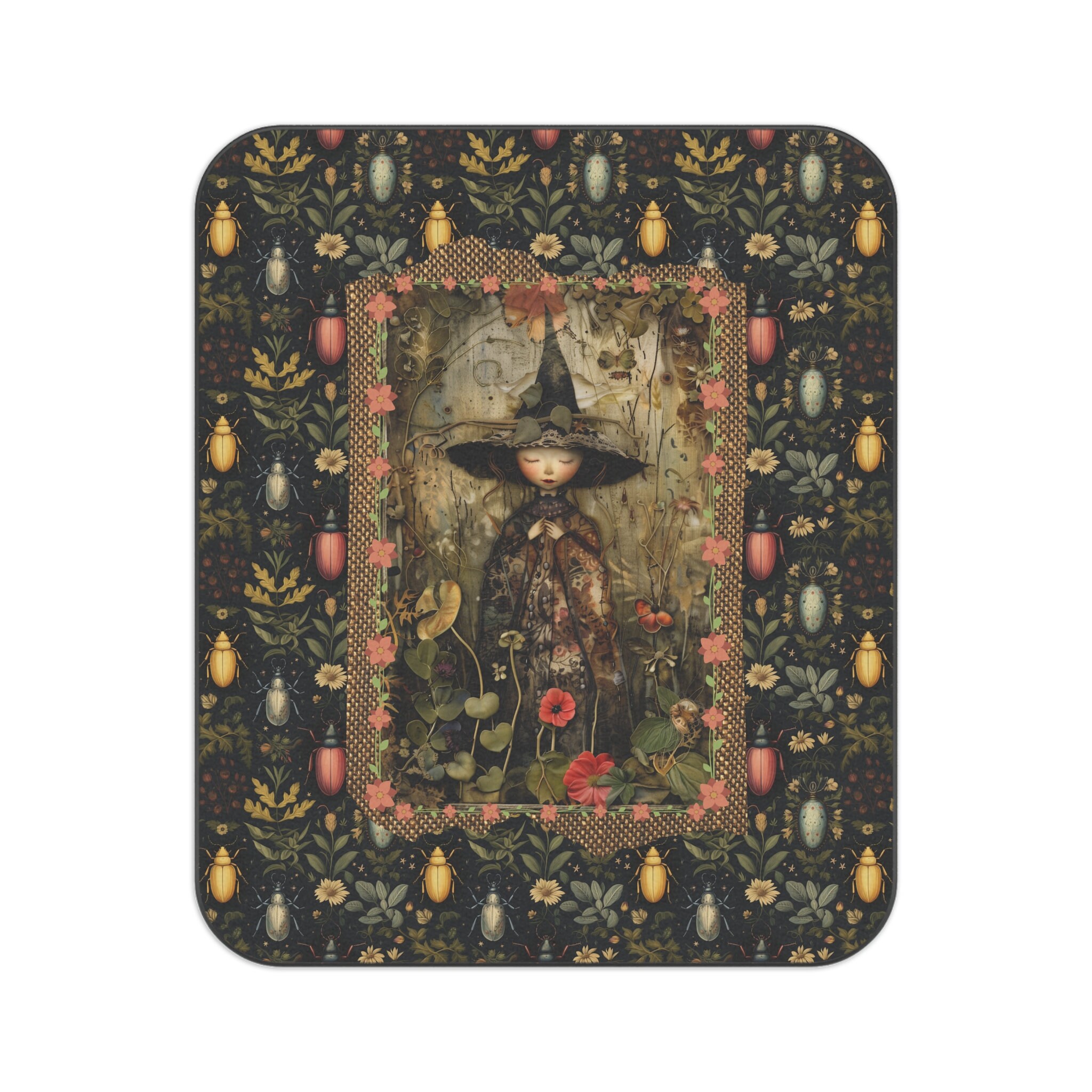 Forest Fairy Witch Picnic Blanket, Water Resistant, Easy Carry Strap ...