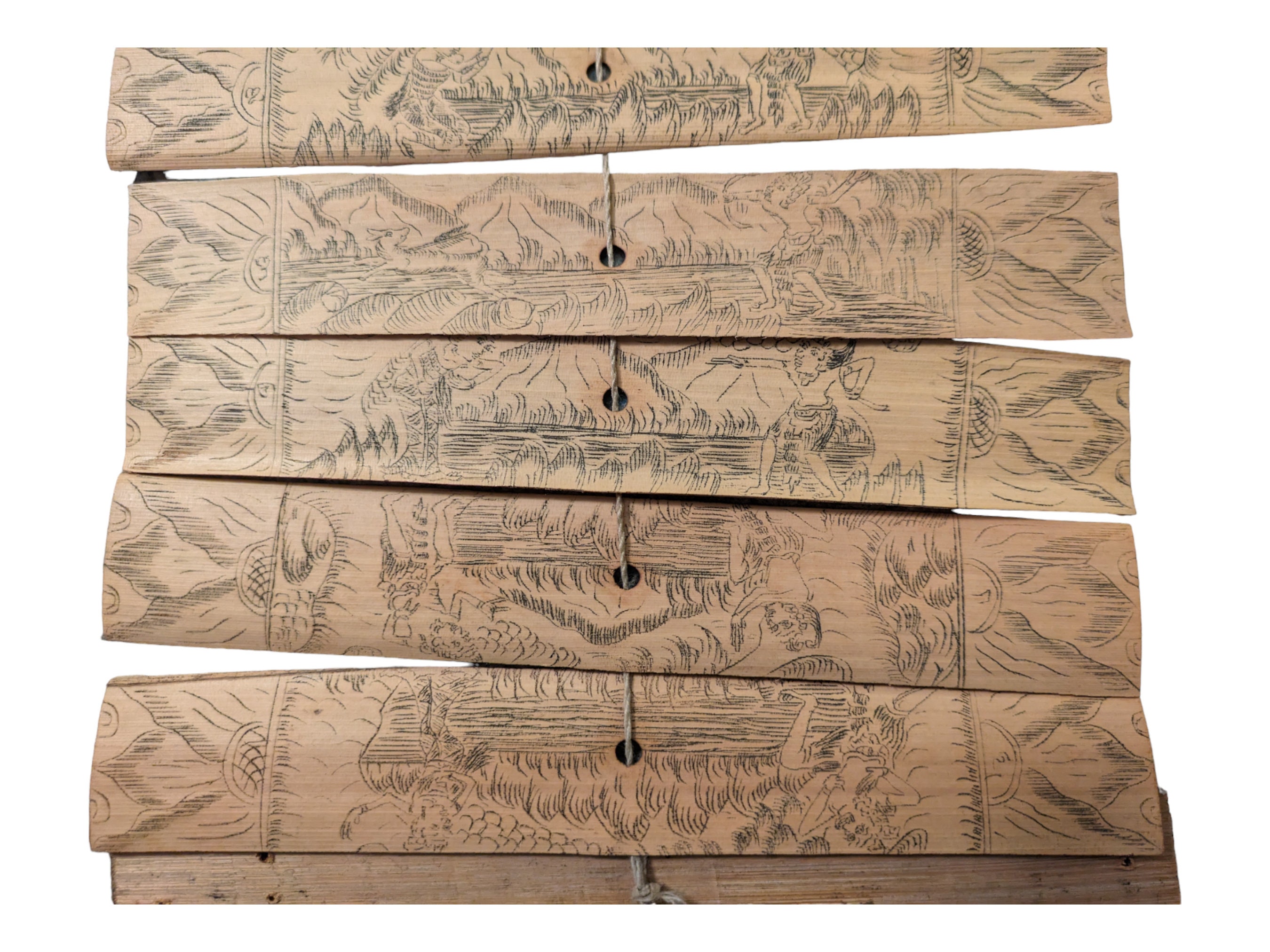 Palm Leaf Manuscripts With Hand Drawn Prayers From Southeast Asia - Etsy