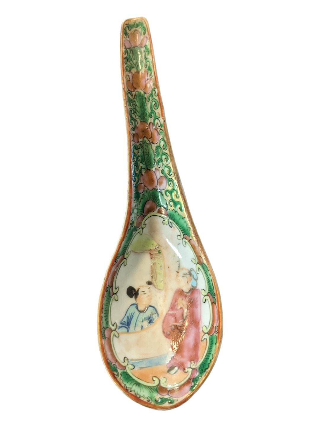 Rose Medallion Asian Inspired Porcelain Soup Spoon - Etsy