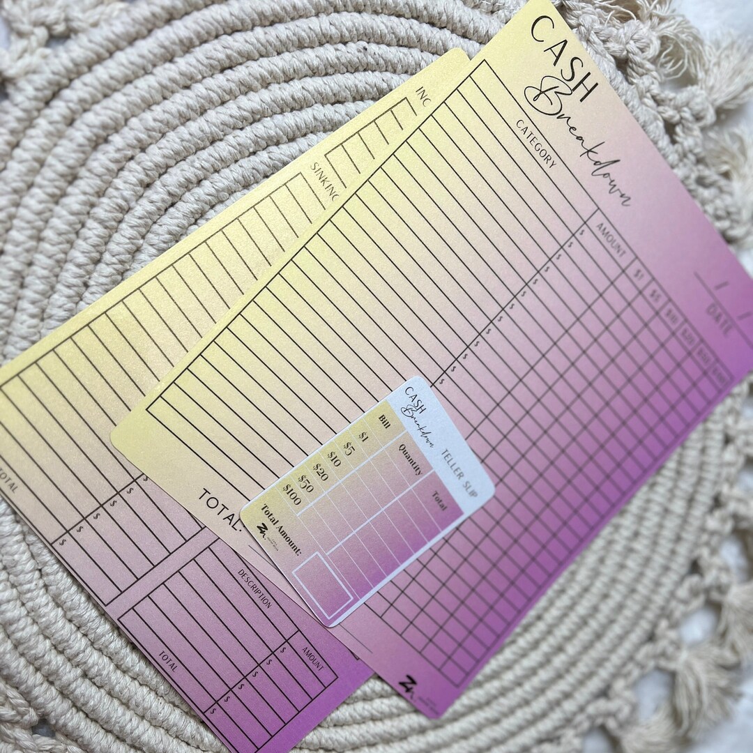 Laminated Expense Tracker Bundle | Reusable Budgeting Sheets With ...