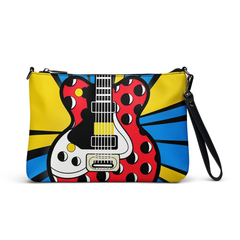 Rock a Roll Guitar Pop Art Purse Guitar Retro Purse Music Fan Concert ...