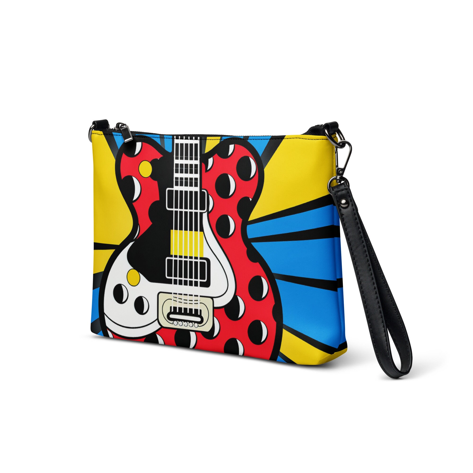 Rock a Roll Guitar Pop Art Purse Guitar Retro Purse Music Fan Concert ...