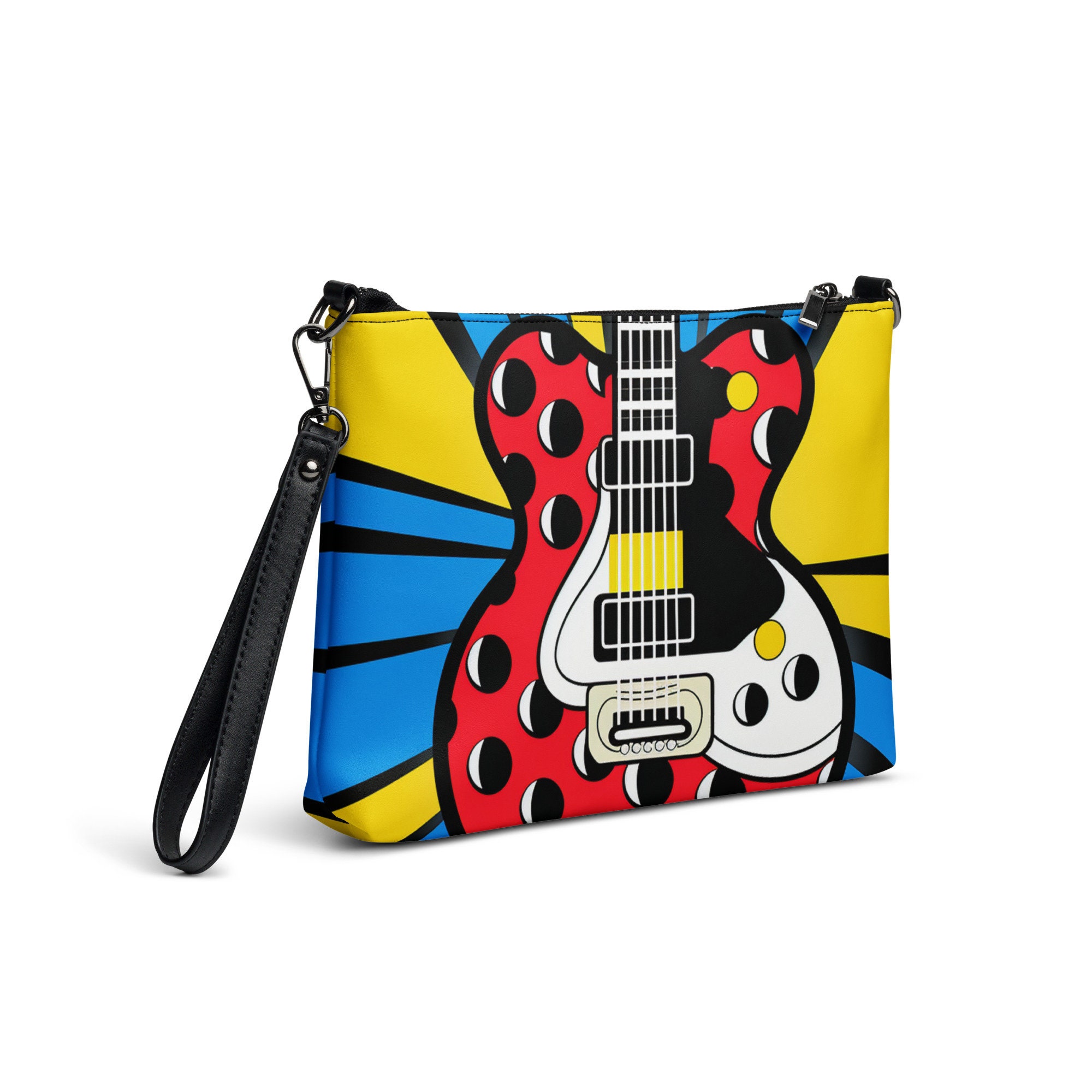 Rock a Roll Guitar Pop Art Purse Guitar Retro Purse Music Fan Concert ...