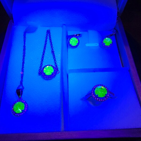 Uranium Glass Jewelry - Etsy