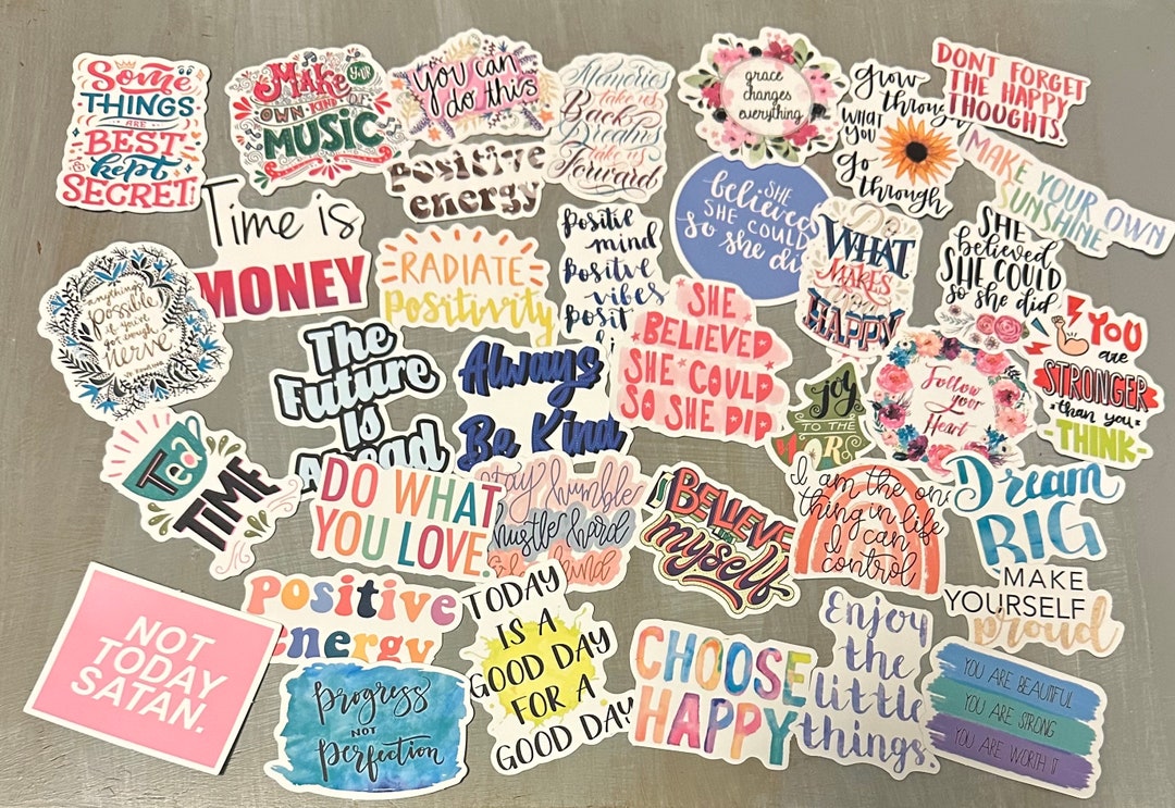 Surprise Inspirational/positive Energy Stickers (10 Stickers) - Etsy