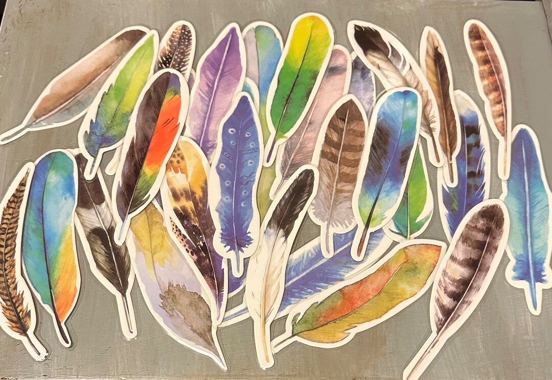 Surprise Feather Bookmarks (set of 3) - Etsy
